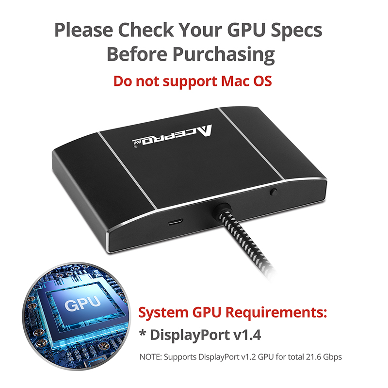 AceProAV 3-Port DisplayPort 1.4 MST Hub - DP to Mixed DP and HDMI ...