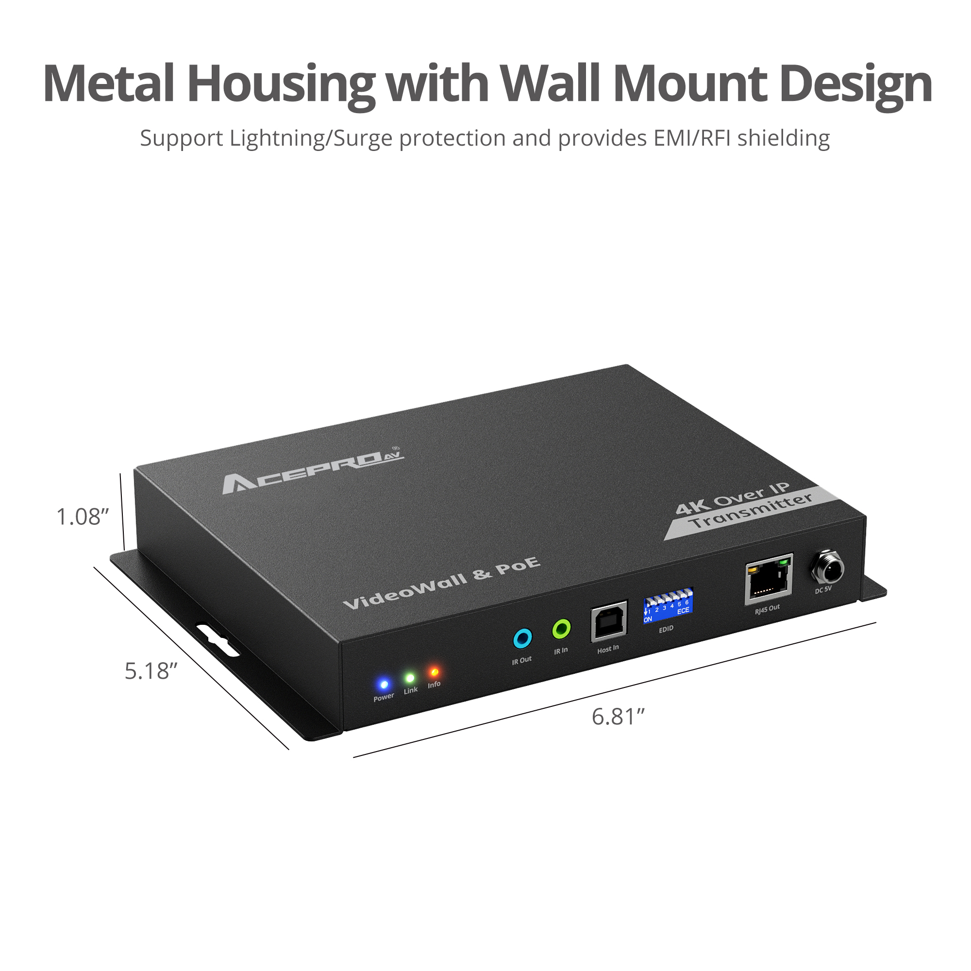 4K 60Hz HDMI over IP Matrix- Transmitter | AVLT® | Found by AVLAB