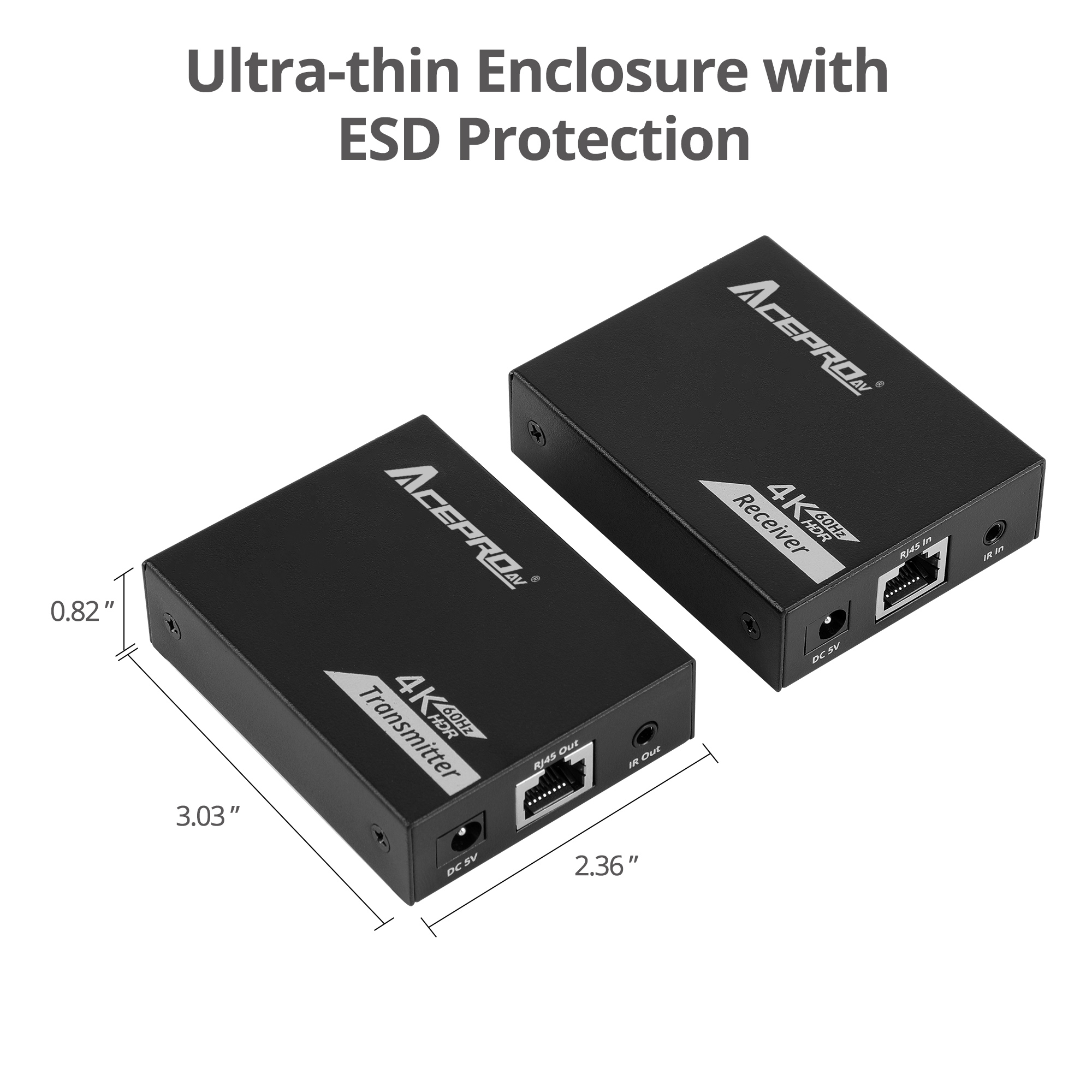 AceProAV 4K60Hz HDMI over Cat6 Extender with Loopout & IR - 50m | AVLT ...